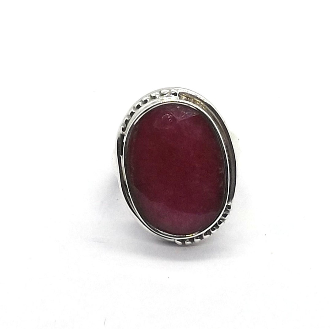 Red Beryl Faceted 925 Sterling Silver Handmade Ring*solid Silver Ring ...