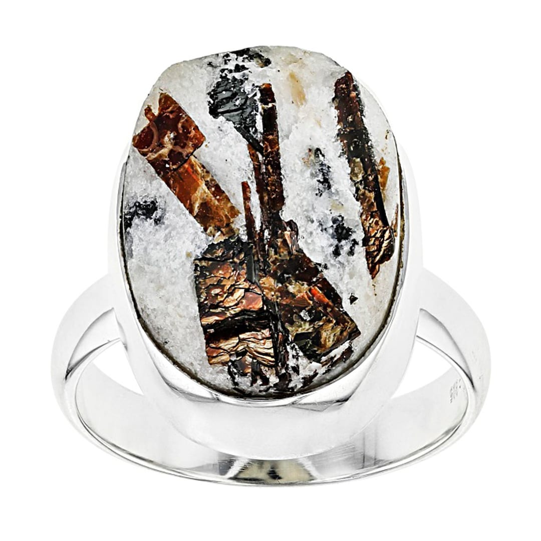 Astrophylite Ring - Sterling Silver Astrophylite Jewelry - Unisex Ring ...