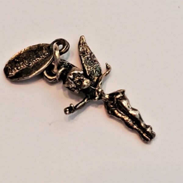 Sterling Silver Tinkerbell Charm - Etsy