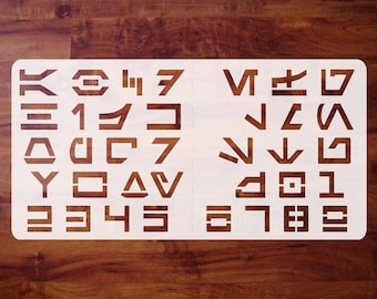 Mandalorian Script Stencil Template, Mando'a, Star Wars Inspired, Mylar ...