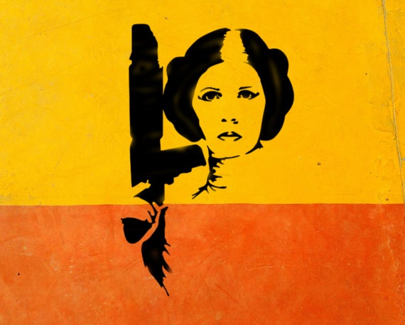 Princess Leia Stencil