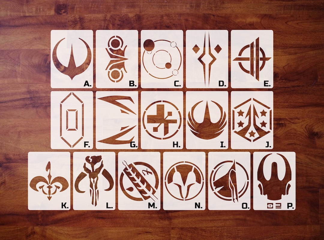Mylar Star Wars Inspired Stencil, Symbol, Sigil, Crest, Choose Your ...