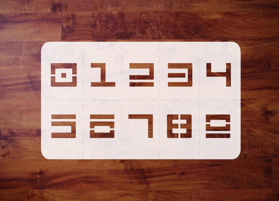 Aurebesh Numbers Stencil Sheet, Star Wars Inspired, Arabic, Mylar 1 ...