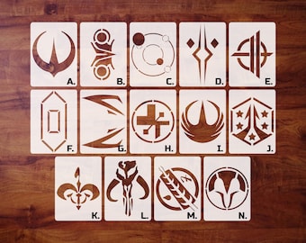 Star Wars Inspired Aurebesh Number Stencil Set, Arabic, Mylar, Choose ...