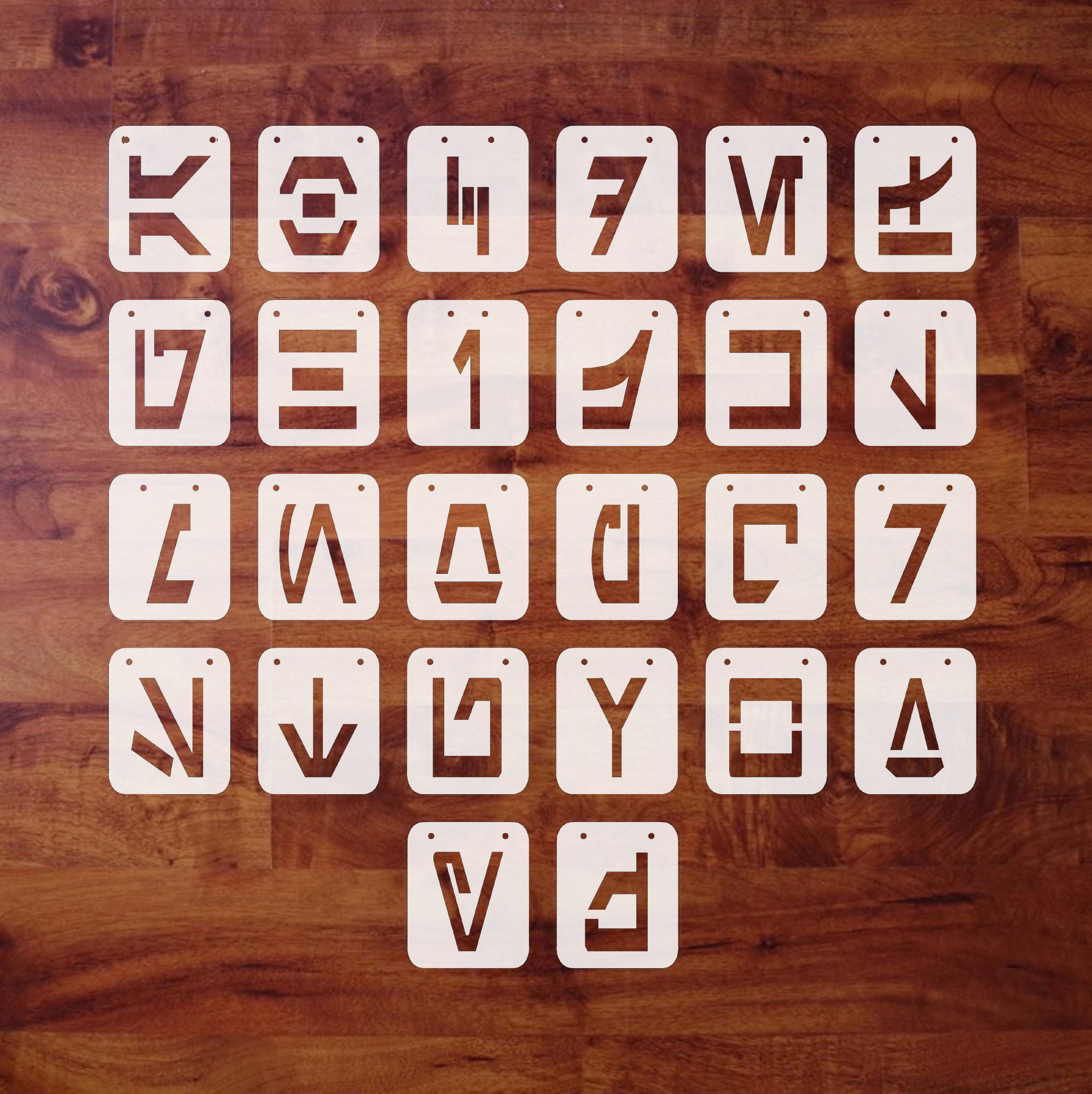 Lettering Stencils Large Lettering Stencil Set – Upper & Lower Case ...