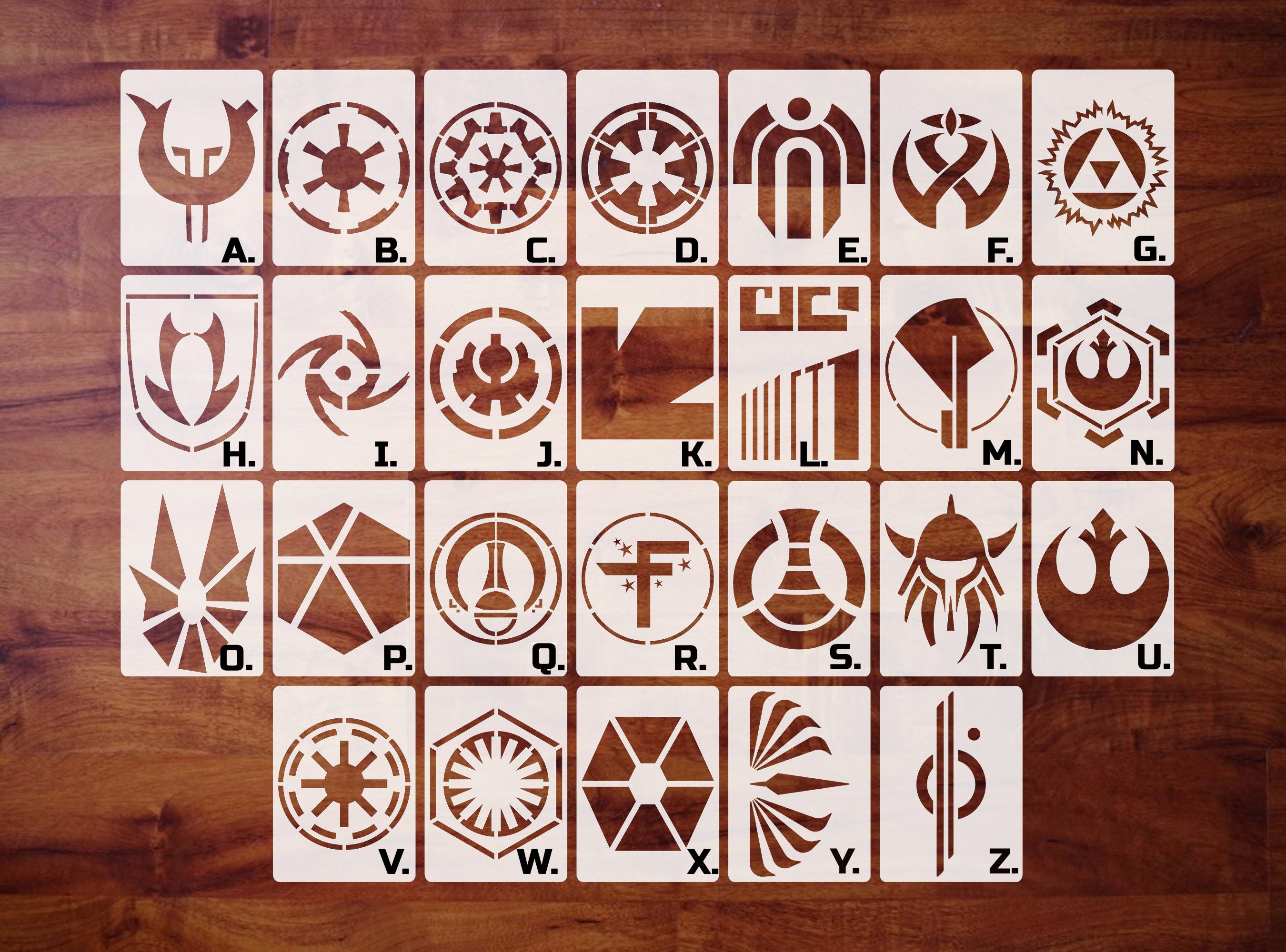 Star Wars Imperial Symbol Stencil
