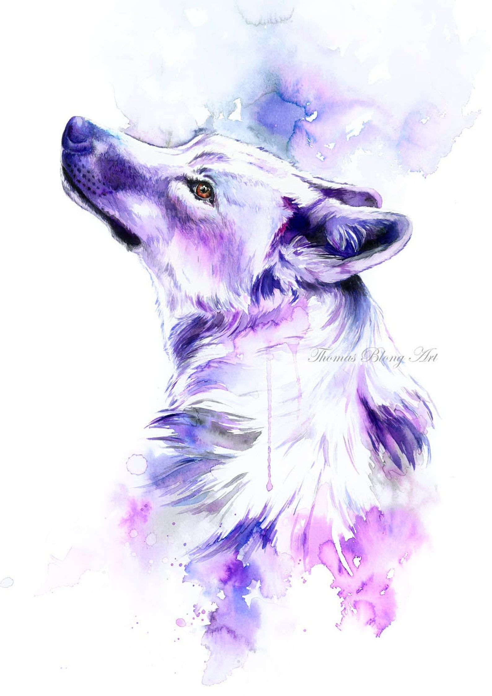 The Lavender Wolf - Etsy