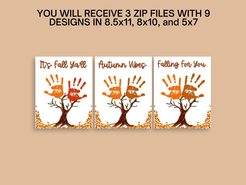 Fall and Thanksgiving Handprint Craft Bundle | Fall Craft | Digital ...