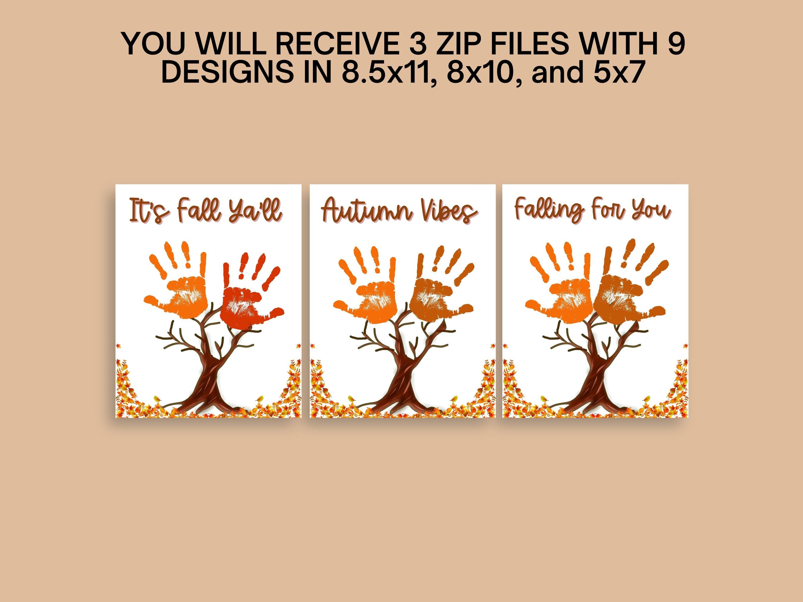 Fall and Thanksgiving Handprint Craft Bundle | Fall Craft | Digital ...