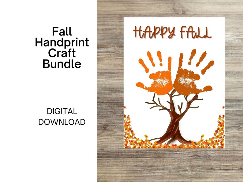 Fall Handprint Craft Bundle | Fall Craft | Fall Printable | Baby's ...