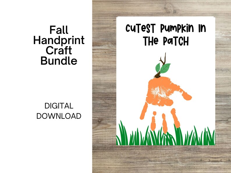 Fall and Thanksgiving Handprint Craft Bundle | Fall Craft | Digital ...