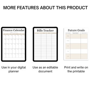Digital Finance Planner | Editable Digital Finance Planner | Digital ...