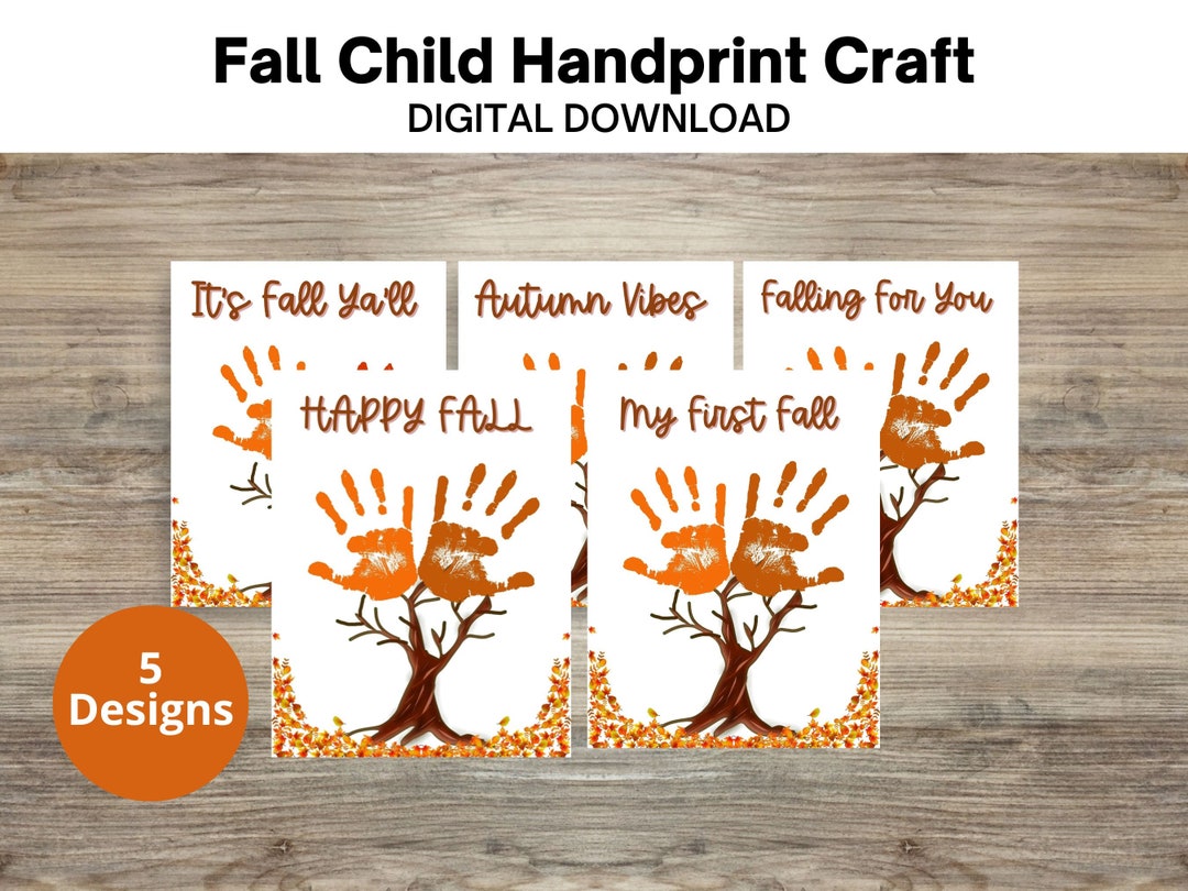 Fall Handprint Craft Bundle | Fall Craft | Fall Printable | Baby's ...