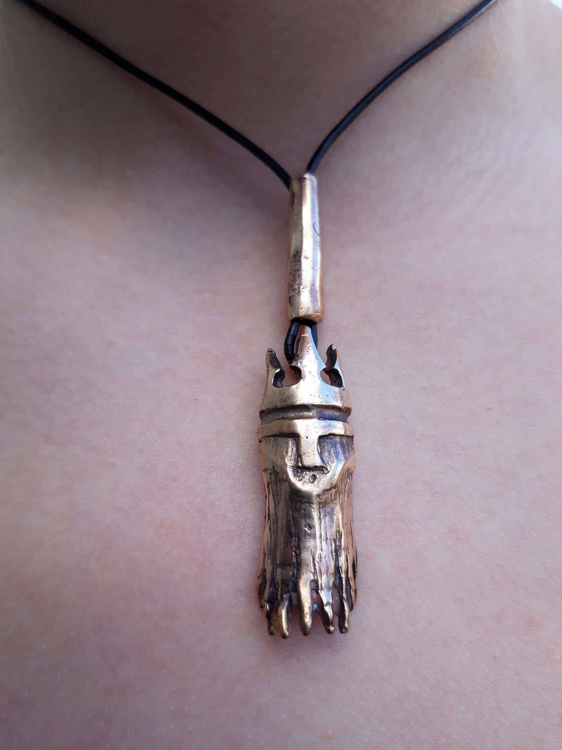 Ahti, God of Depths, Casted Bronze Pendant - Etsy