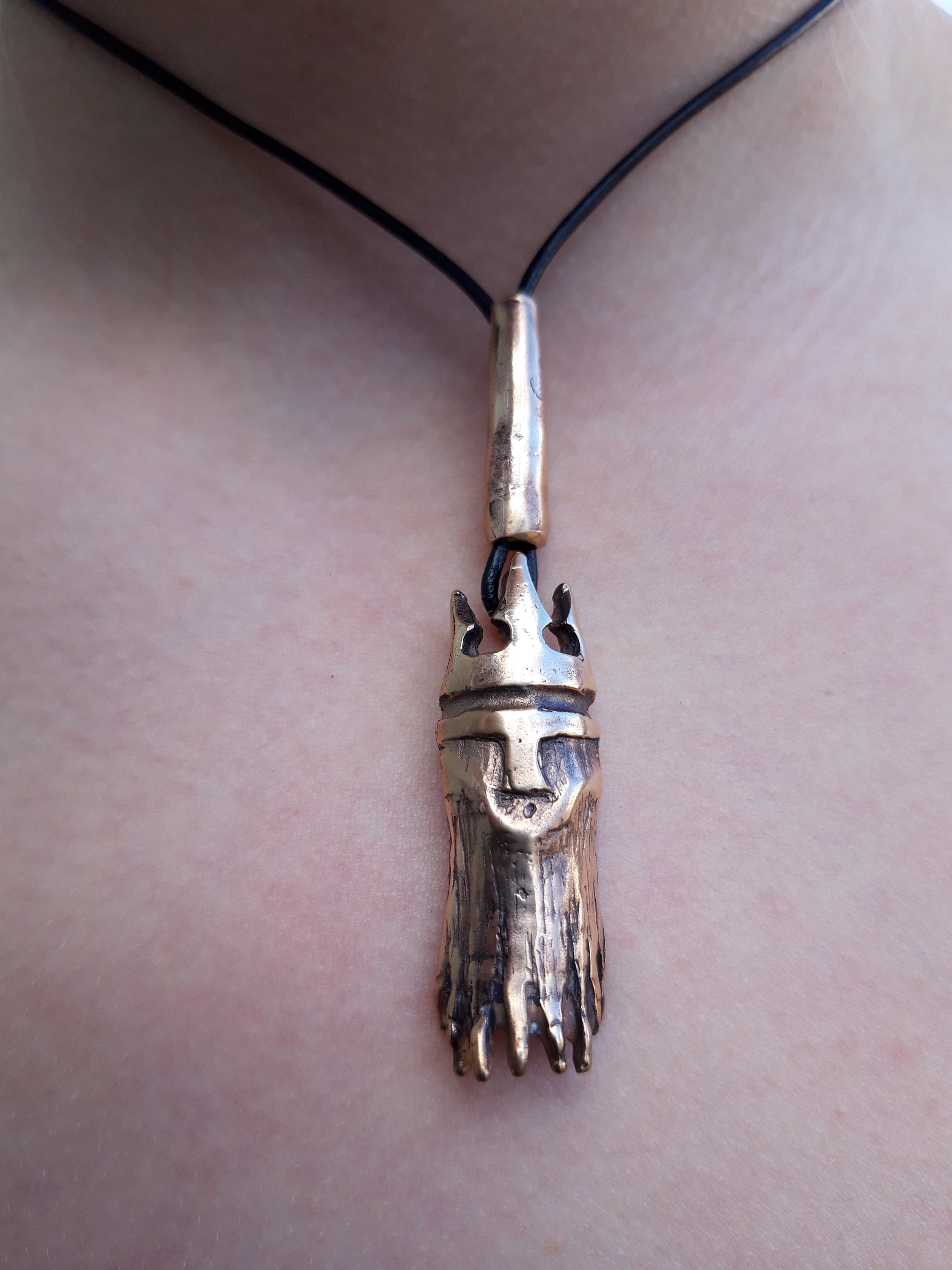 Ahti, God of Depths, Casted Bronze Pendant - Etsy