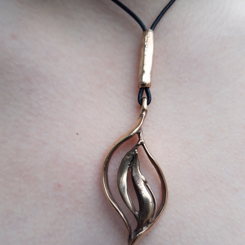 Flame Pendant - Etsy