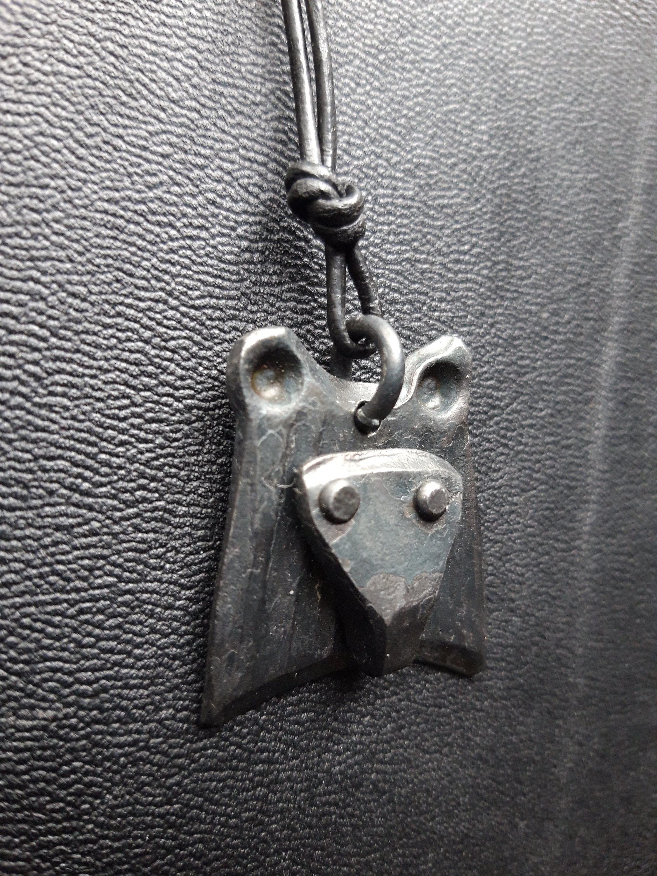 Bear Pendant, Hand Forged Iron - Etsy