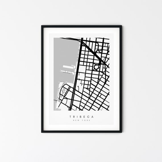 Tribeca Print Tribeca Map Tribeca Tribeca Poster | Etsy