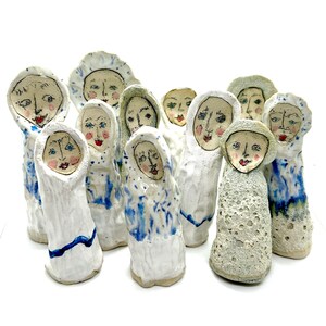 Small Stoneware River Nymph Sculpture Freda - Etsy