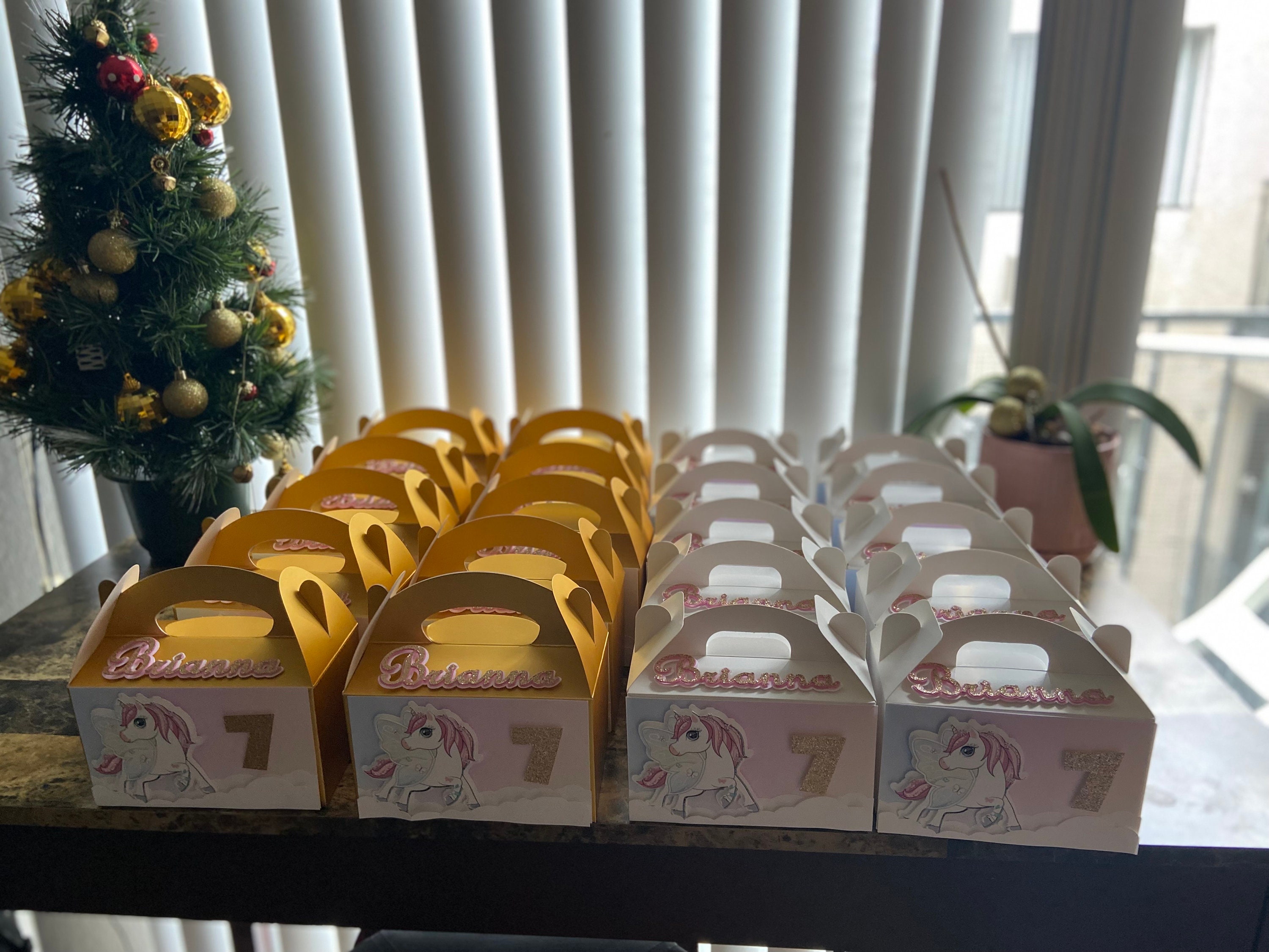 3D Favor Boxes 6 Units Lunch Box Customized/ Gable Box for Birthdays ...