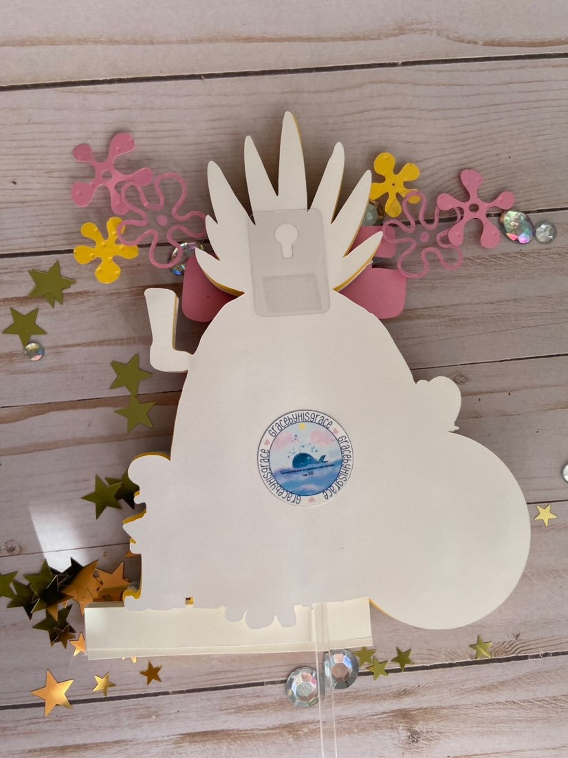 Slot Rounded Hole Hang Tags/ Hang Tags for Crafts/ Cake Toppers/ Wall ...