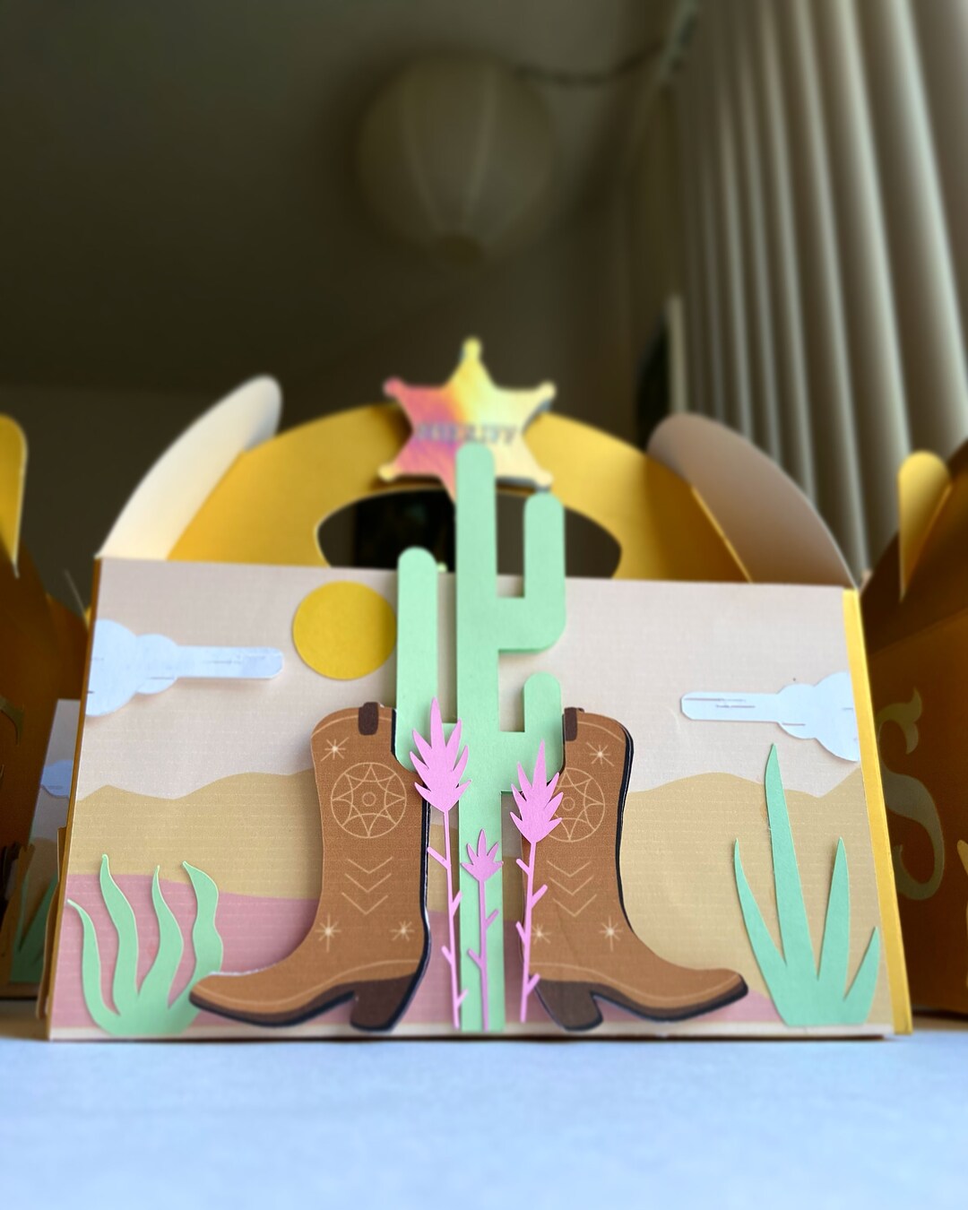 3D Favor Boxes 6 Units Lunch Box Customized/ Gable Box for Birthdays ...