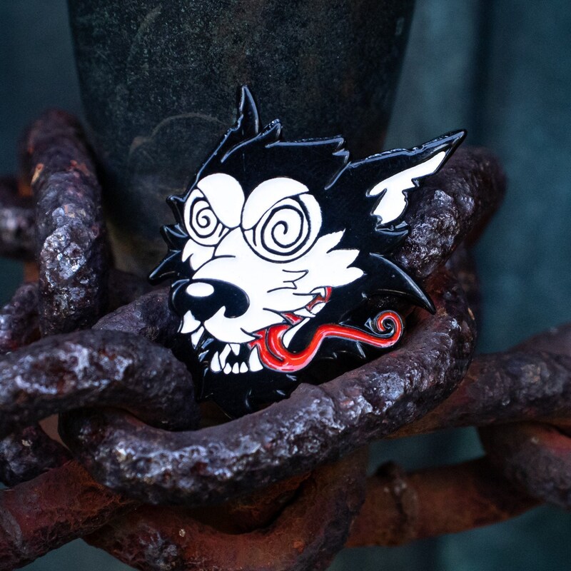 Werewolf Pin - Etsy