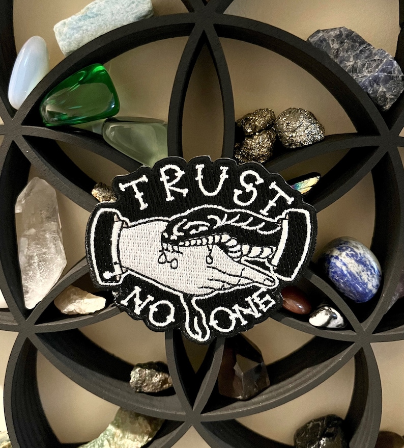 Trust No One. Snake Hand. Tattoo Patch. Handshake. Snake - Etsy