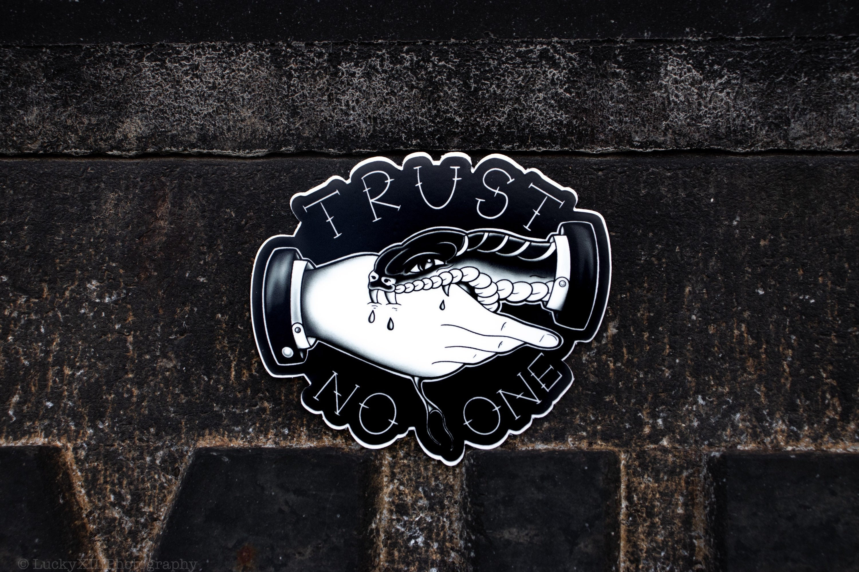 Trust No One Sticker. Trust No One Tattoo. Trust No One. - Etsy
