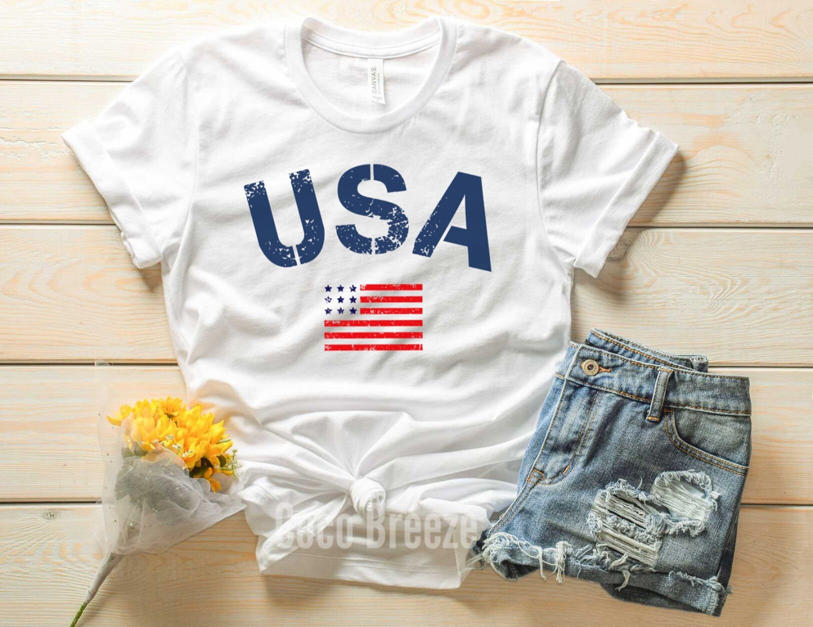 USA Flag Unisex Tshirt. Usa Flag Shirt American Flag - Etsy