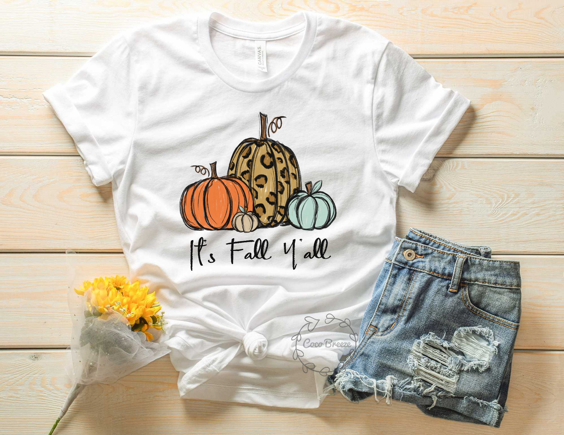 It's fall y'all pumpkins unisex tshirt. pumpkin | Etsy