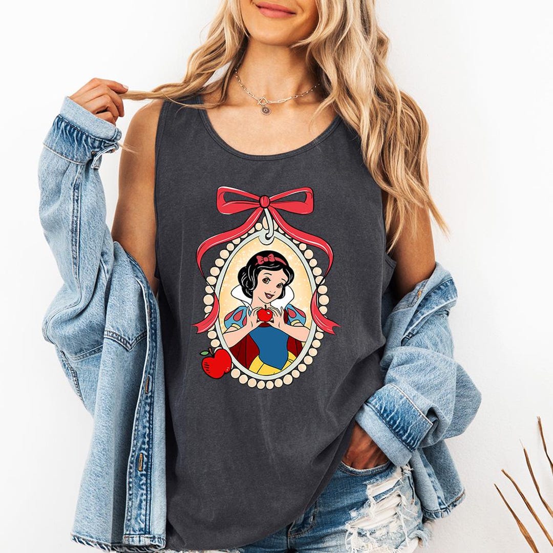 Snow White Ribbon - Comfort Colors Tank, Disney Trip Shirts, Disney ...