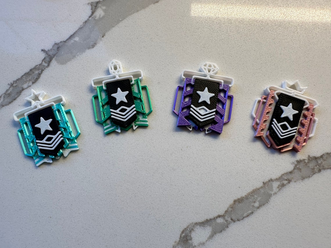 Rainbow 6: Siege Ranked Charms copper-champ - Etsy