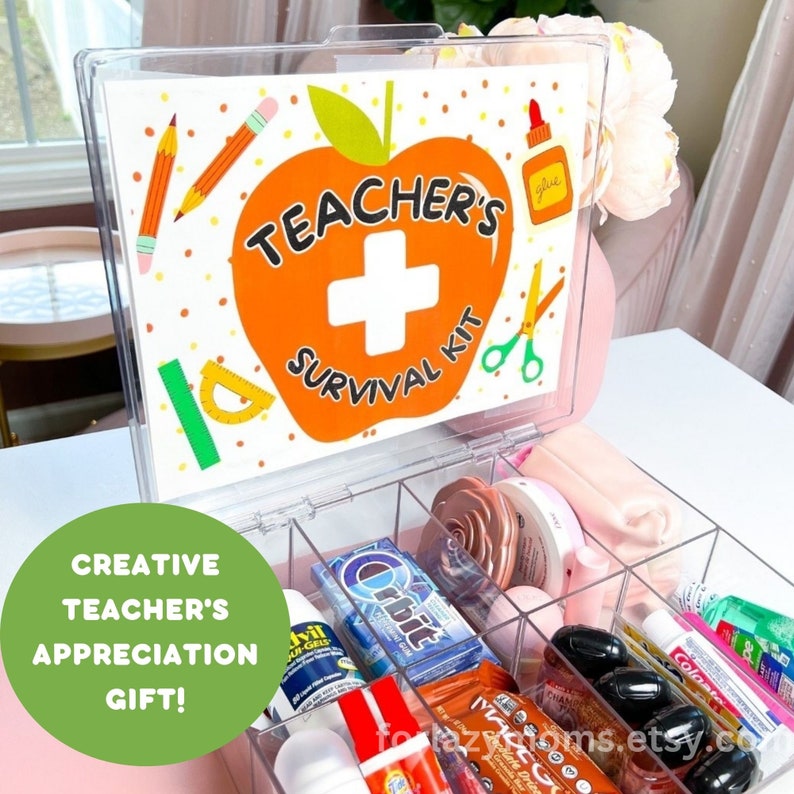 Teacher Survival Kit Printable INSTANT DOWNLOAD Teacher Appreciation ...