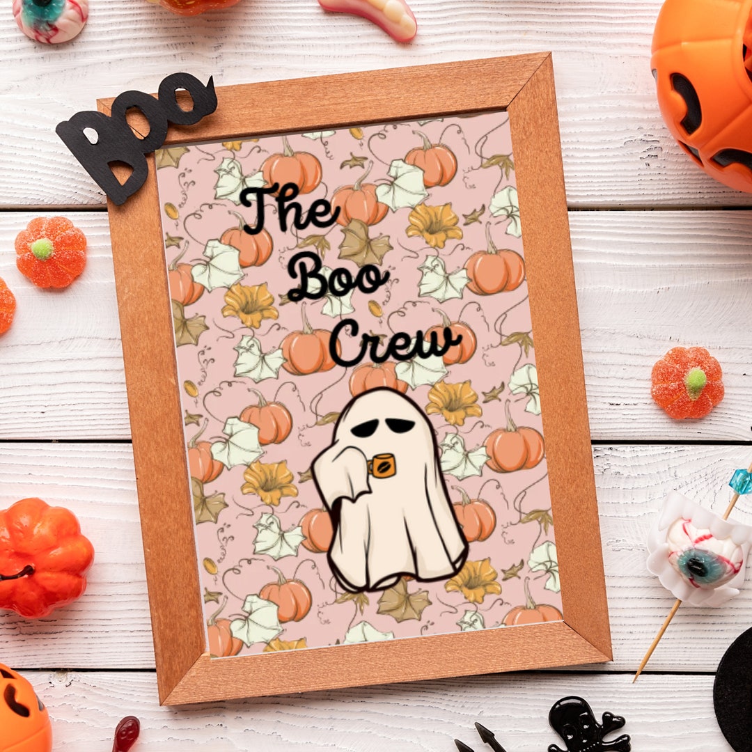 BOO CREW Printable Wall Art Halloween Digital Print Boo - Etsy