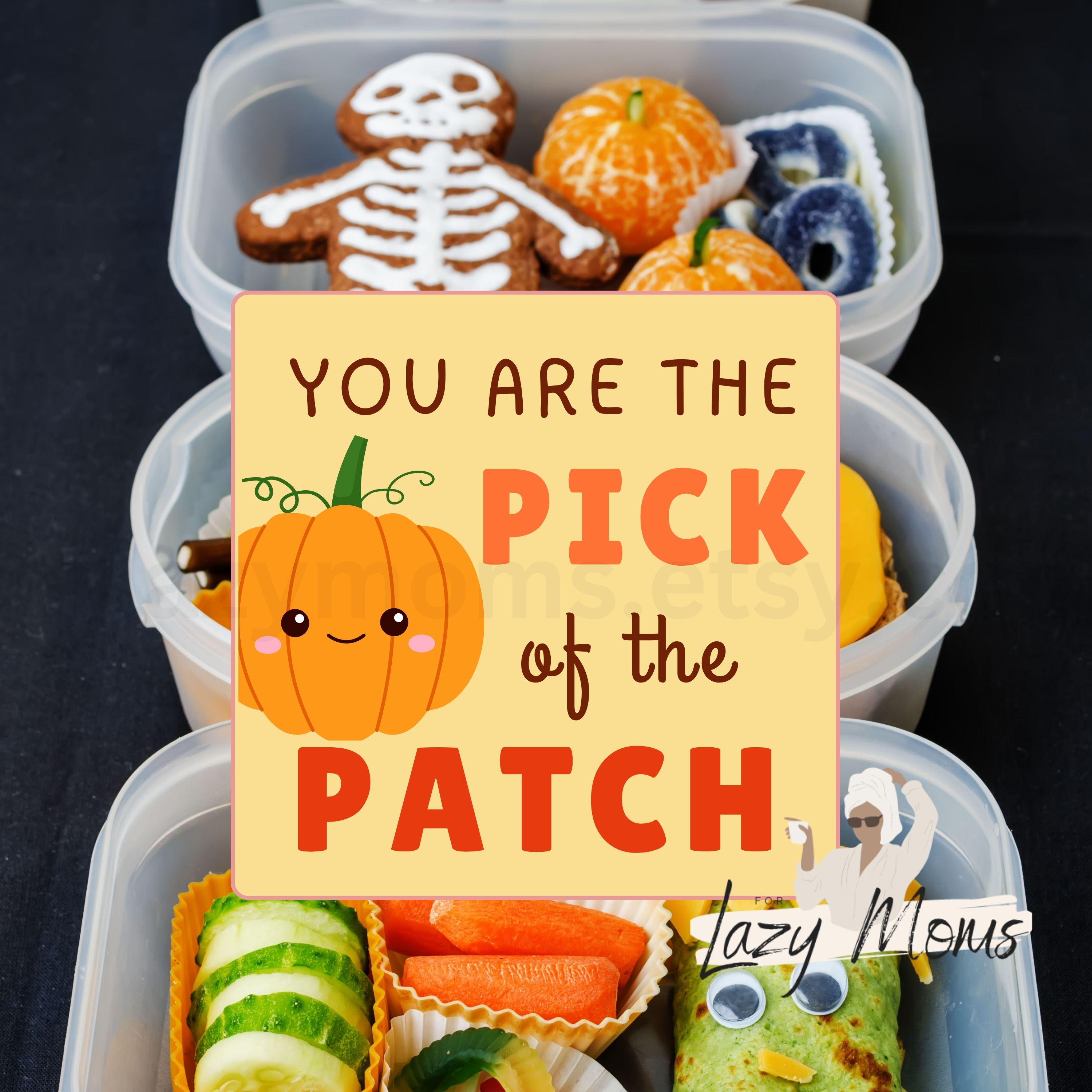 FALL THEMED Lunchbox Notes, Printable Lunchbox Notes, Halloween Lunch ...