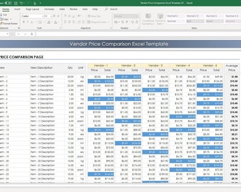 Grocery Price Comparison Spreadsheet - Etsy