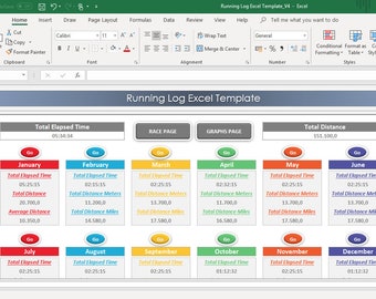 Editable Running Log Book - Etsy