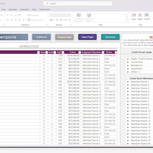 Real Estate Tracker Excel Template | Property Sale Tracker Exceltemplate | Realtor Tracking ...