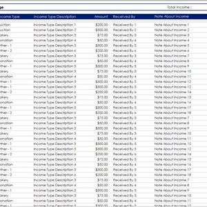 Non-profit Fundraiser Report Excel Template Non-profit Planner Non ...