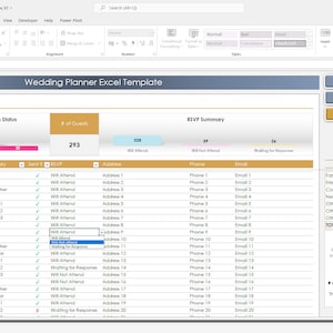 Wedding Planner Excel Template Wedding Planning Bundle Pack - Etsy
