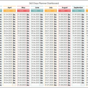Daily Planner Excel Template – 365 Days To-do List & Task Tracker - Etsy