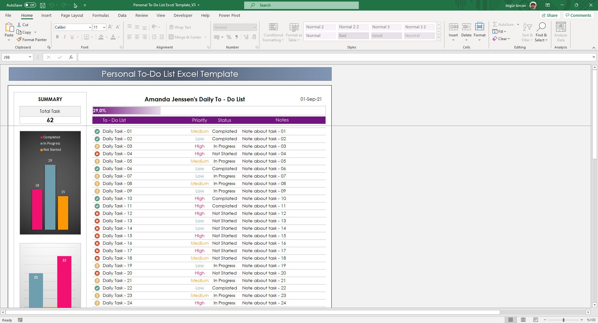 To-do List Daily Weekly Monthly Yearly Daily Weekly - Etsy