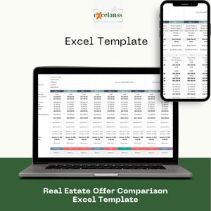 Real Estate Offer Comparison Excel Template | Property Analyzer (instant Download) - Etsy