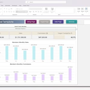 Real Estate Sales Tracker Excel Template – Realtor Commission & Listing ...