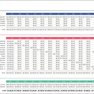 Rental Property Template 1-24 Properties Landlords Tracker Property ...