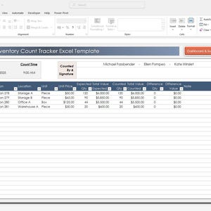 Inventory Count Tracker Excel Template Stock Control Spreadsheet Stock Count Tracker Excel ...