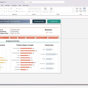 Employee Training Tracker Excel Template – Staff Development & Training ...