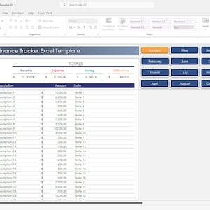 Personal Finance Tracker Excel Template Household Budget Template ...