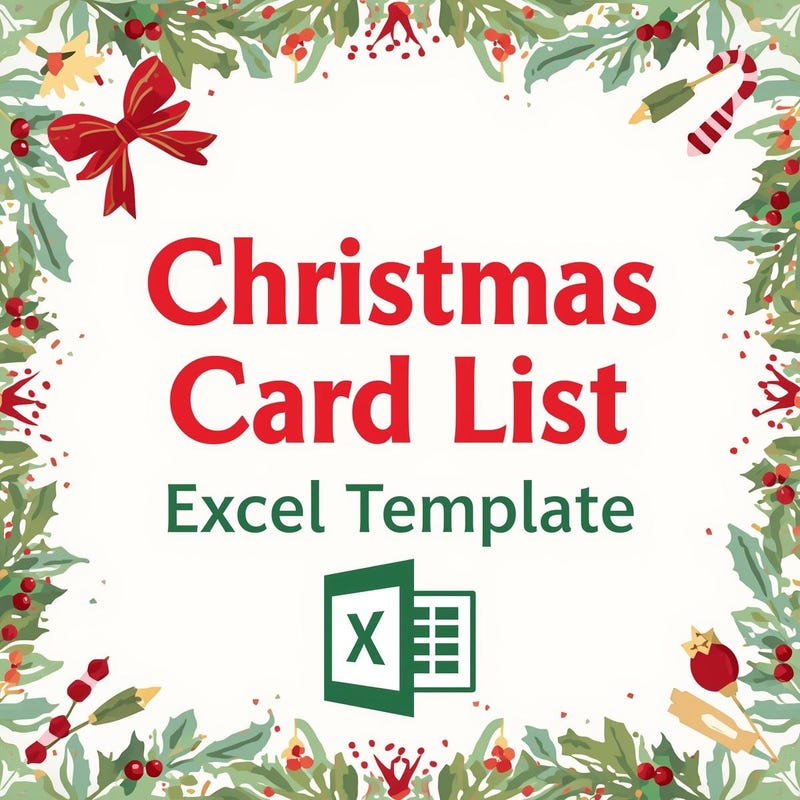 Christmas Card Address List Printable - Etsy